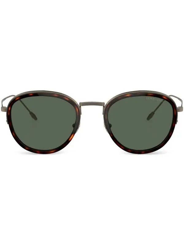Giorgio Armani Round-frame Sunglasses - Brown