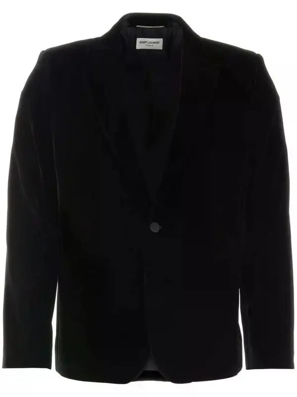 Saint Laurent Single-breasted Velvet Blazer