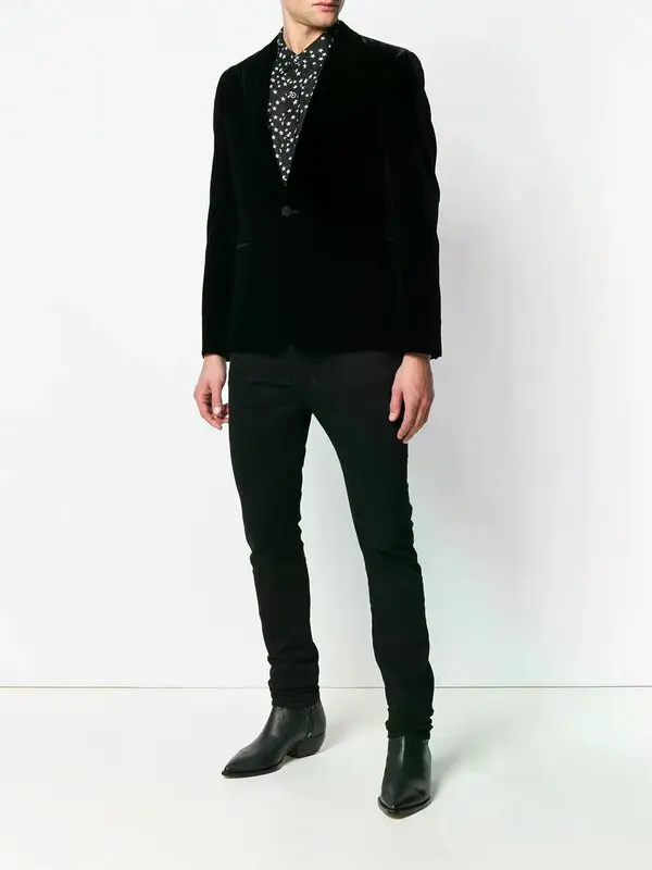 Saint Laurent Single-breasted Velvet Blazer