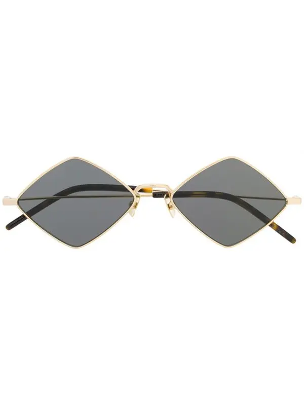 Saint Laurent Diamond-shape Frame Sunglasses - Black