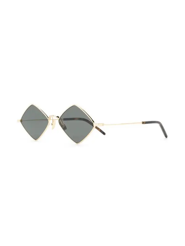 Saint Laurent Diamond-shape Frame Sunglasses - Black