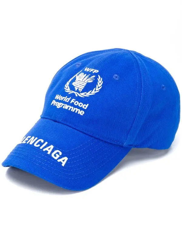 Balenciaga Wfp Baseball Cap - Blue | Editorialist