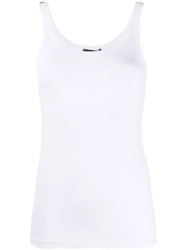 Dolce & Gabbana Fine-rib Tank Top - White