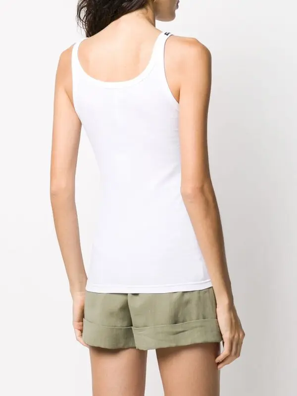Dolce & Gabbana Fine-rib Tank Top - White