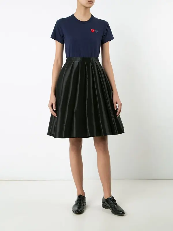 Play Comme Des Garcon Embroidered Heart T-shirt - Blue