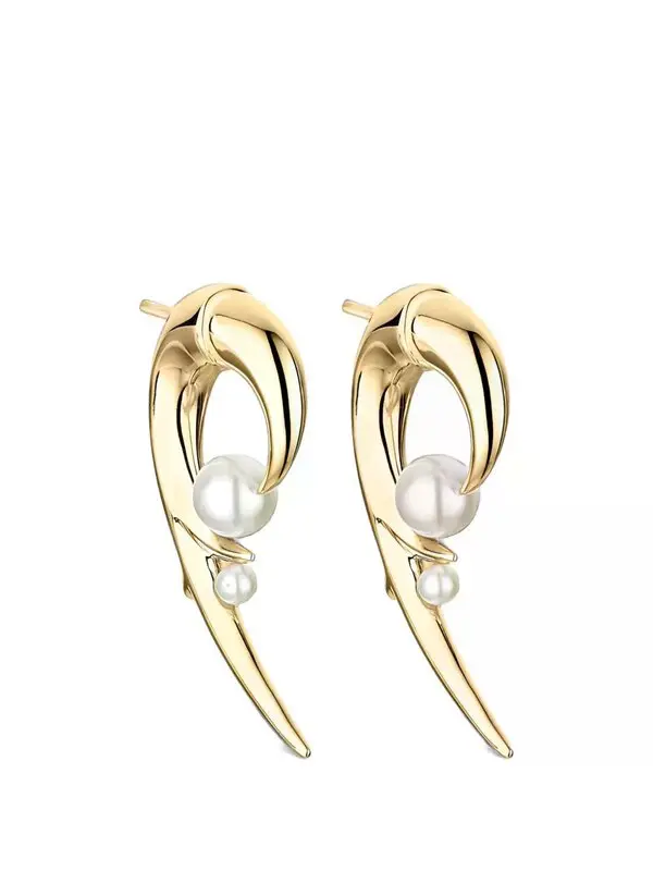 SHAUN LEANE Cherry Blossom Earrings - Gold
