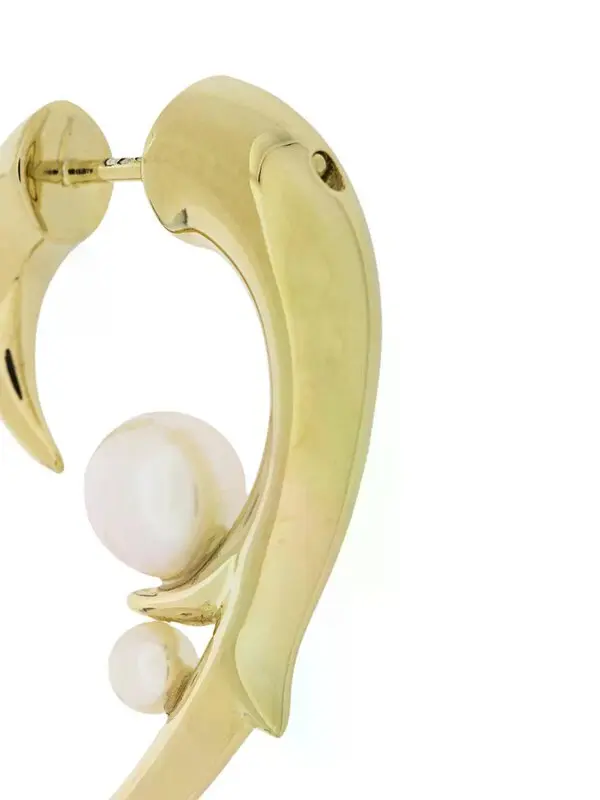 SHAUN LEANE 18k Yellow & Pearl Earrings