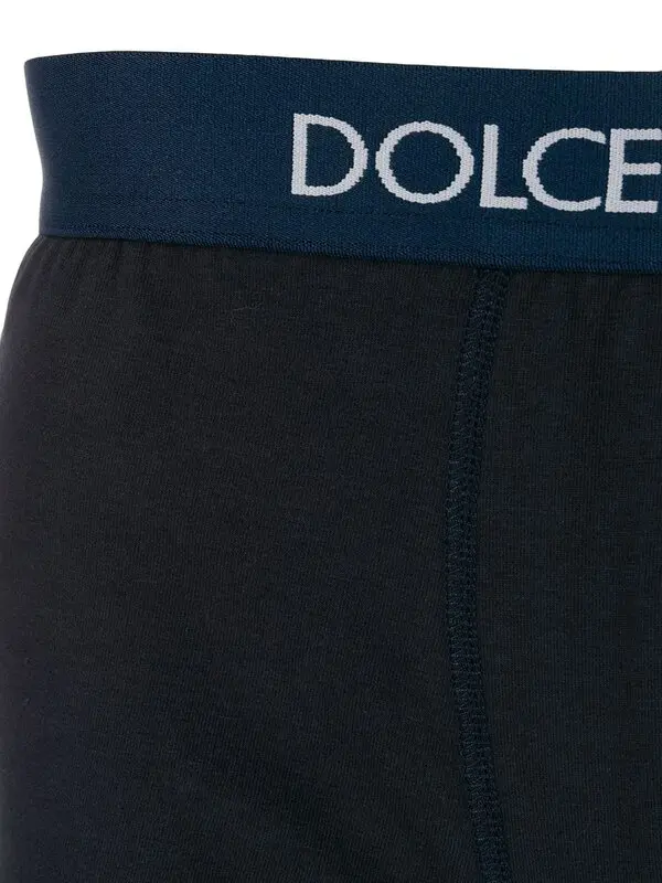 Dolce & Gabbana Logo-waistband Boxer Briefs - Blue