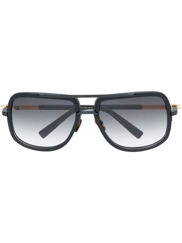Dita Gradient Oversized Sunglasses - Black