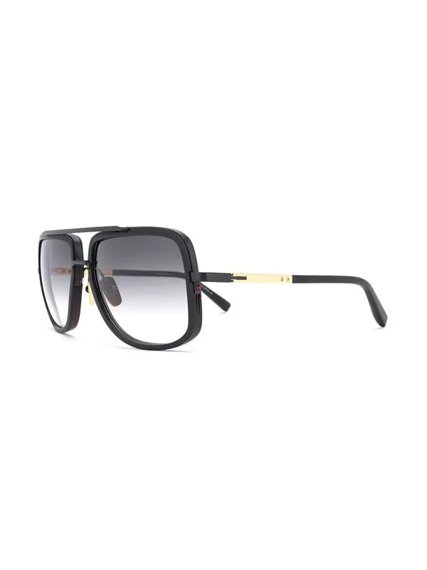 Dita Gradient Oversized Sunglasses - Black