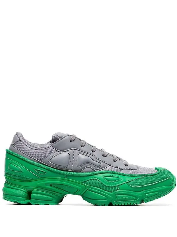 Adidas X Raf Simons Ozweego Leather Sneakers - Grey