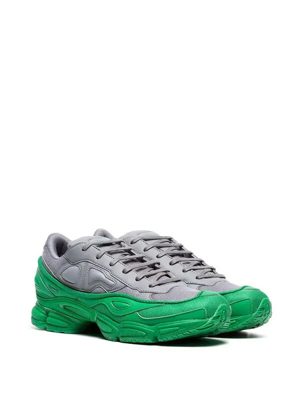 Adidas X Raf Simons Ozweego Leather Sneakers - Grey