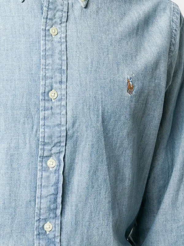 Polo Ralph Lauren Logo-embroidered Chambray Shirt