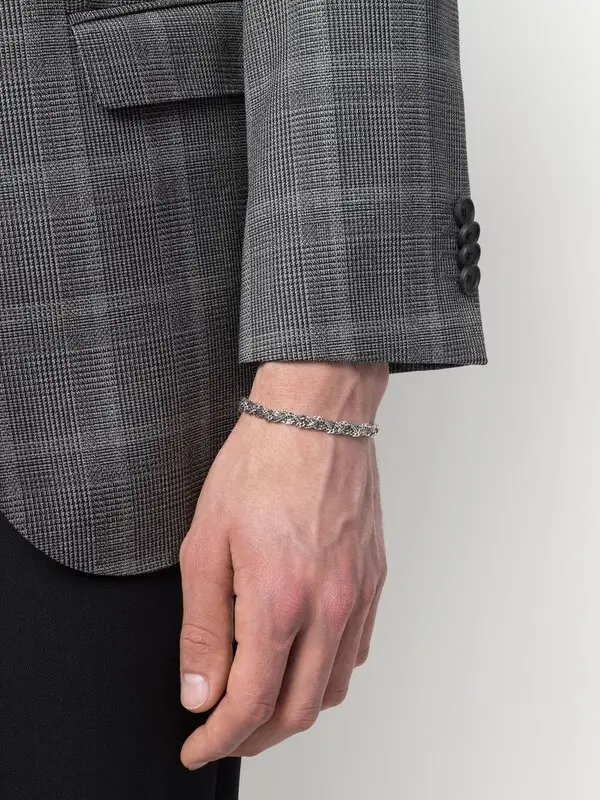 Emanuele Bicocchi Braided Bracelet - Silver