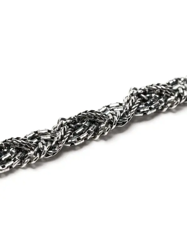 Emanuele Bicocchi Braided Bracelet - Silver