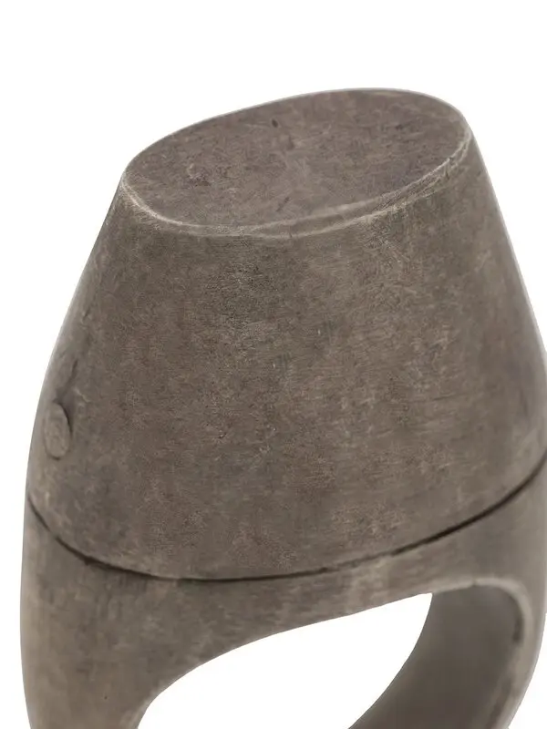 PARTS OF FOUR Geo Elipse Invert Ring - Silver