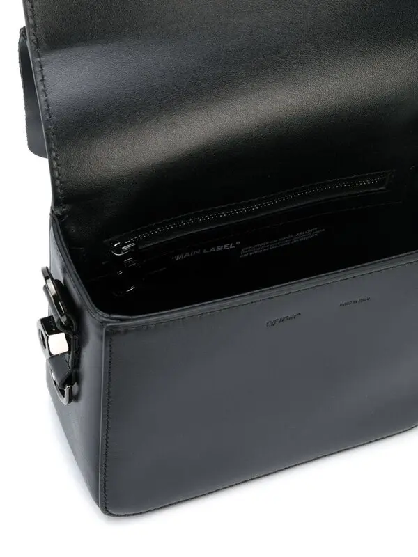 Off-White Fringed Flap Bag - Black