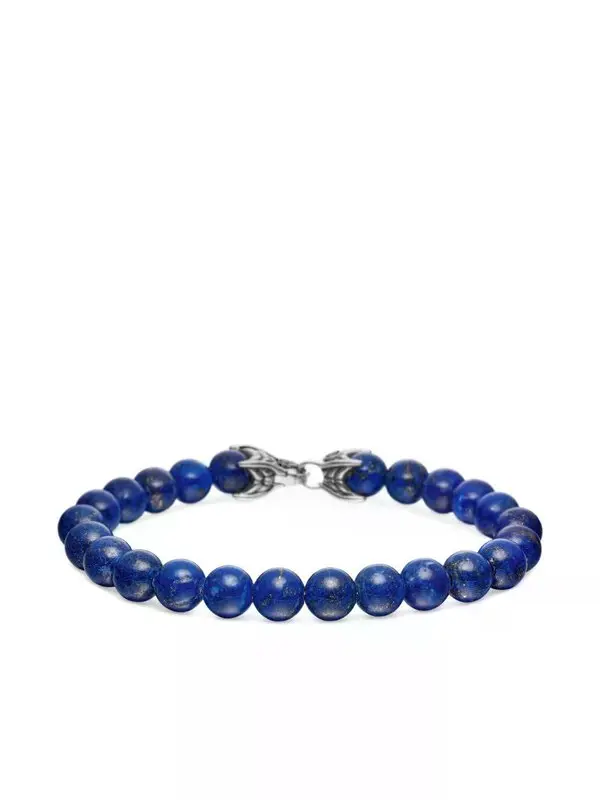 David Yurman Sterling Silver Spiritual Beads Bracelet - Blue