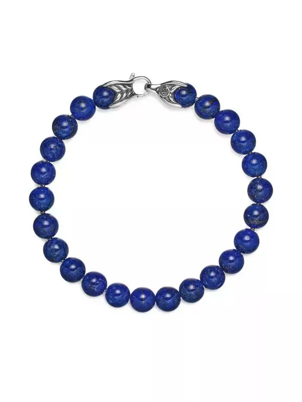 David Yurman Sterling Silver Spiritual Beads Bracelet - Blue