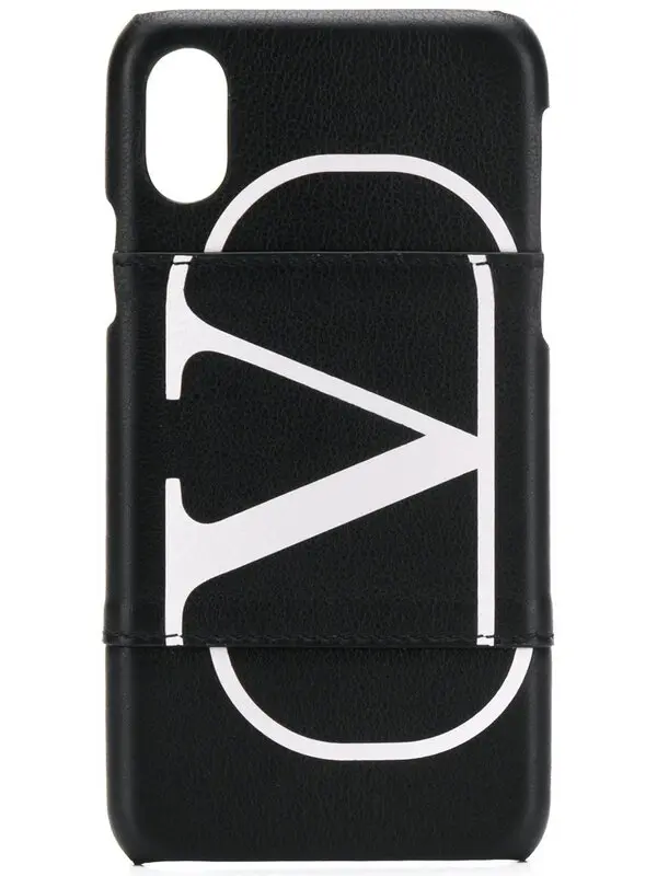 Valentino Garavani Vlogo Iphone 10 Case - Black