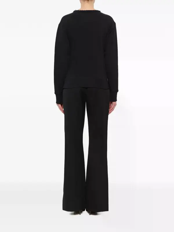 JW Anderson Logo Detail Cotton Sweater - Black