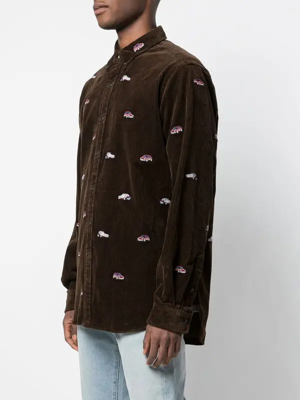 PALACE X Ralph Lauren Embroidered Gti Shirt - Brown