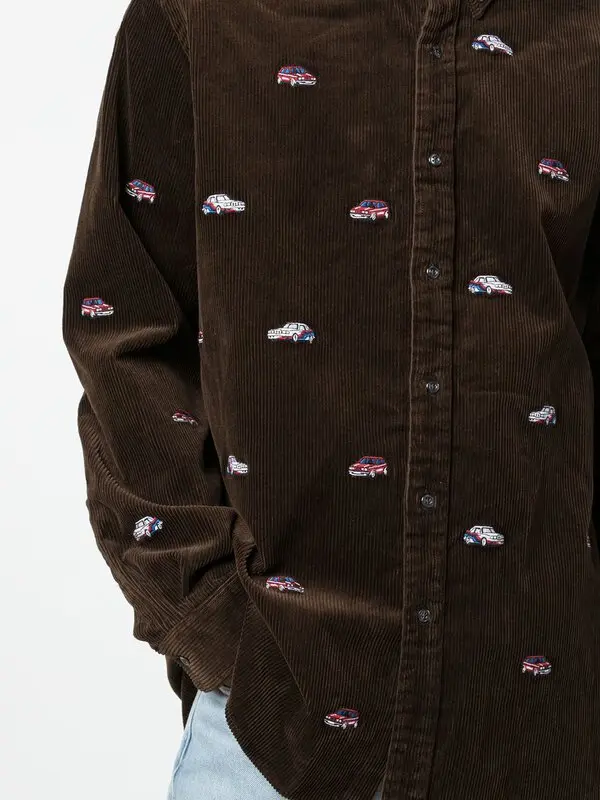 PALACE X Ralph Lauren Embroidered Gti Shirt - Brown