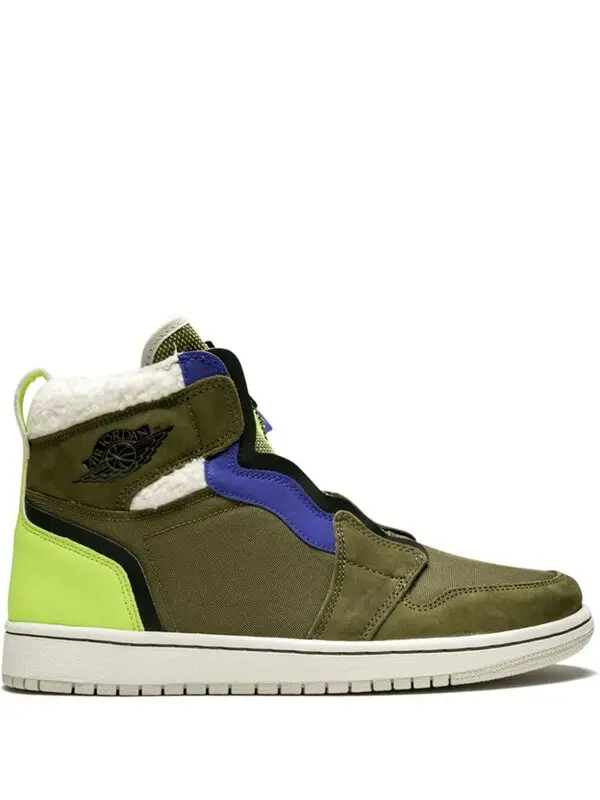 JORDAN Air 1 High Zip Up Sneakers - Green