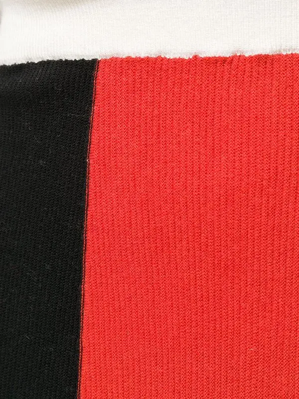 Cashmere In Love Color Block Knitted Skirt