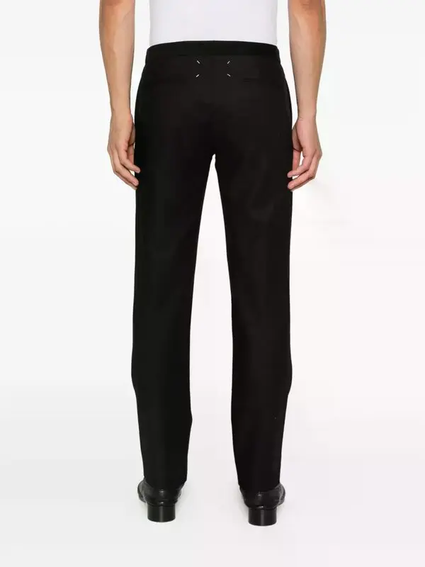 MAISON MARGIELA Four-stitch Drawstring Trousers - Black