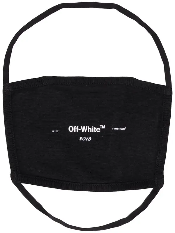 Off-White Logo-print Face Mask - Black