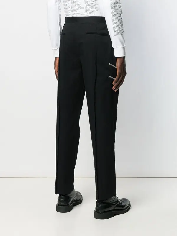 YANG LI Zipped Pocket Straight Trousers