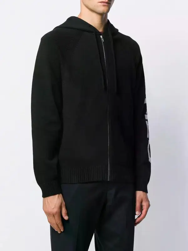 Kenzo Intarsia Knit Logo Hoodie