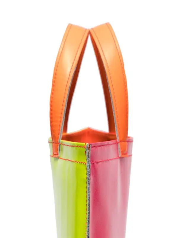 Comme Des Garçons Colour-block Leather Tote Bag