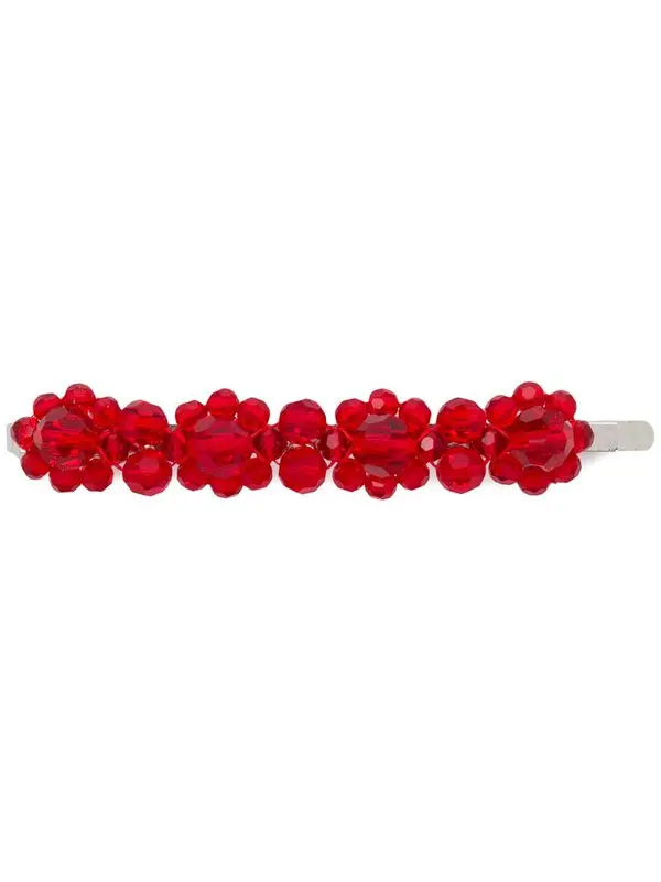 Simone Rocha Flower Hair Clip - Red