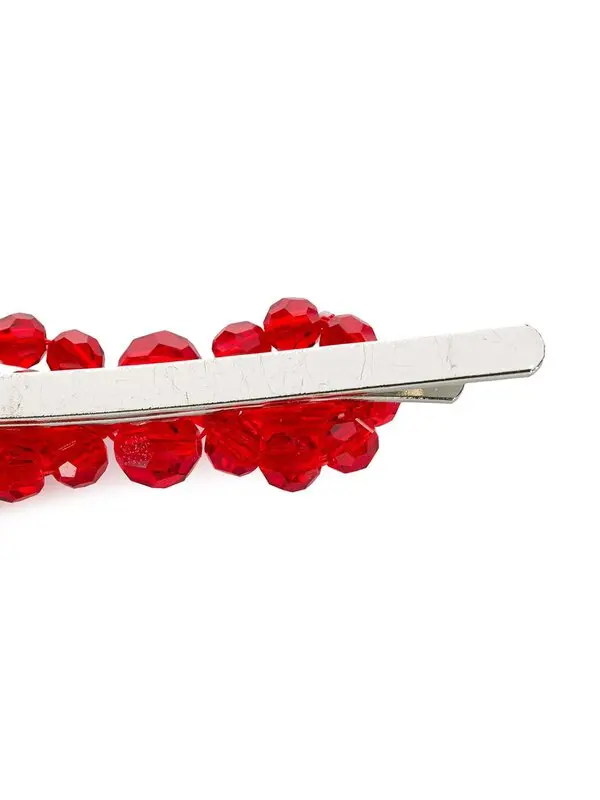 Simone Rocha Flower Hair Clip - Red