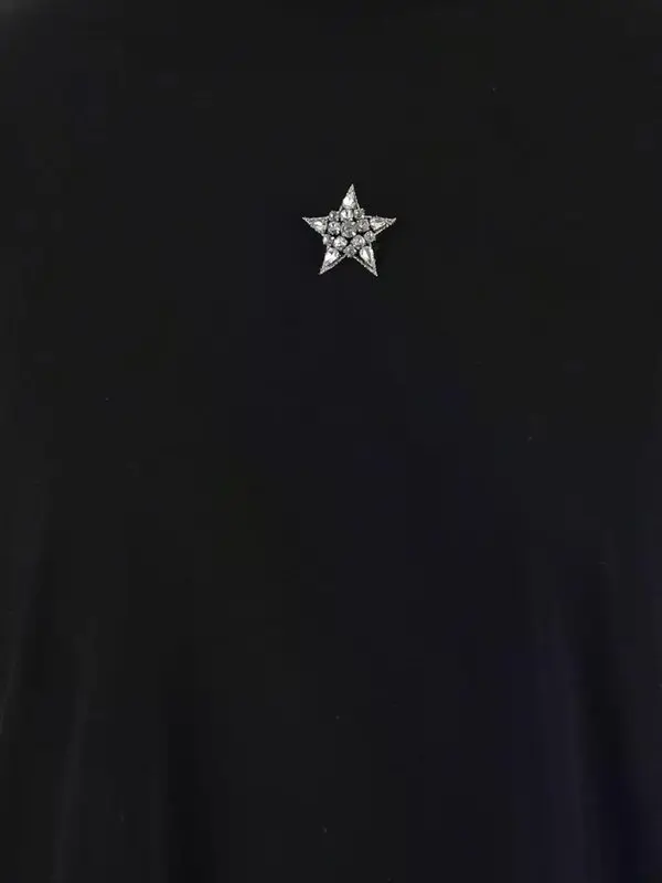 Stella McCartney Embellished Star T-shirt - Black