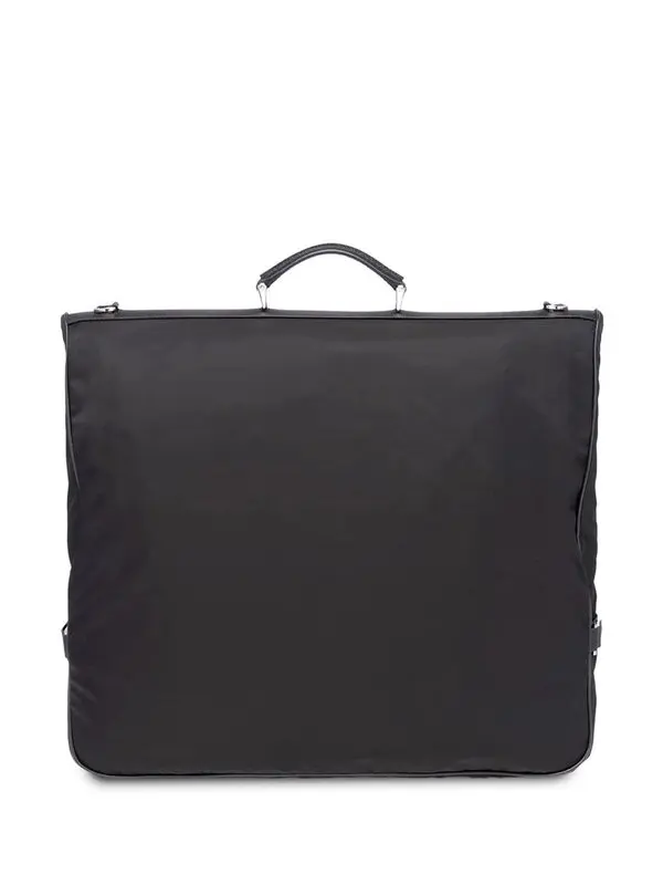 Prada Saffiano Leather And Nylon Garment Bag - Black | Editorialist