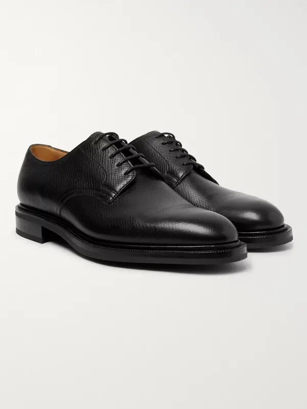 EDWARD GREEN Windermere Cross-grain Leather Derby Shoes Uk 11.5