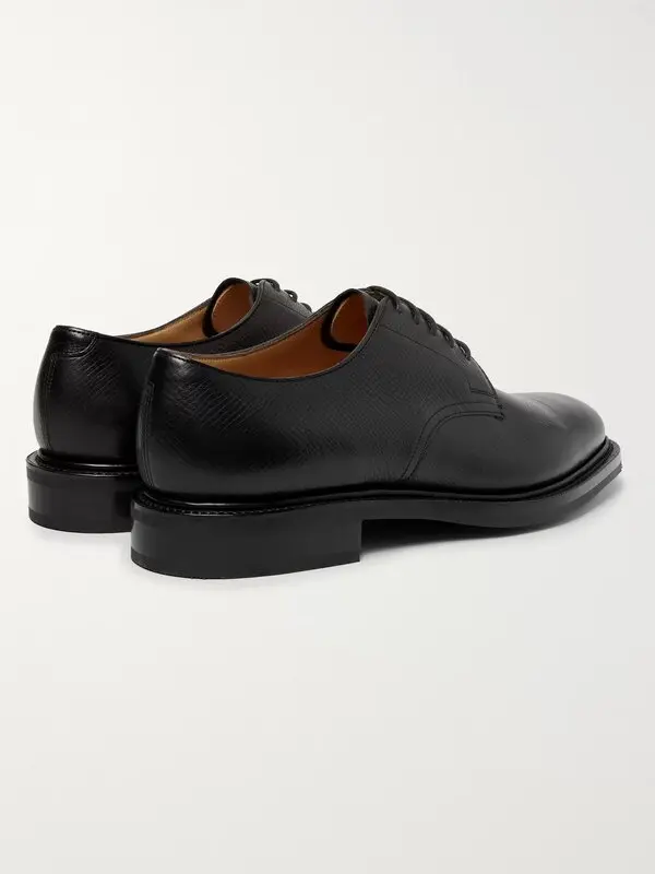 EDWARD GREEN Windermere Cross-grain Leather Derby Shoes Uk 11.5