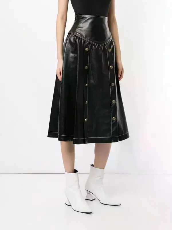 Philosophy Di Lorenzo Serafini Panelled Flared Skirt