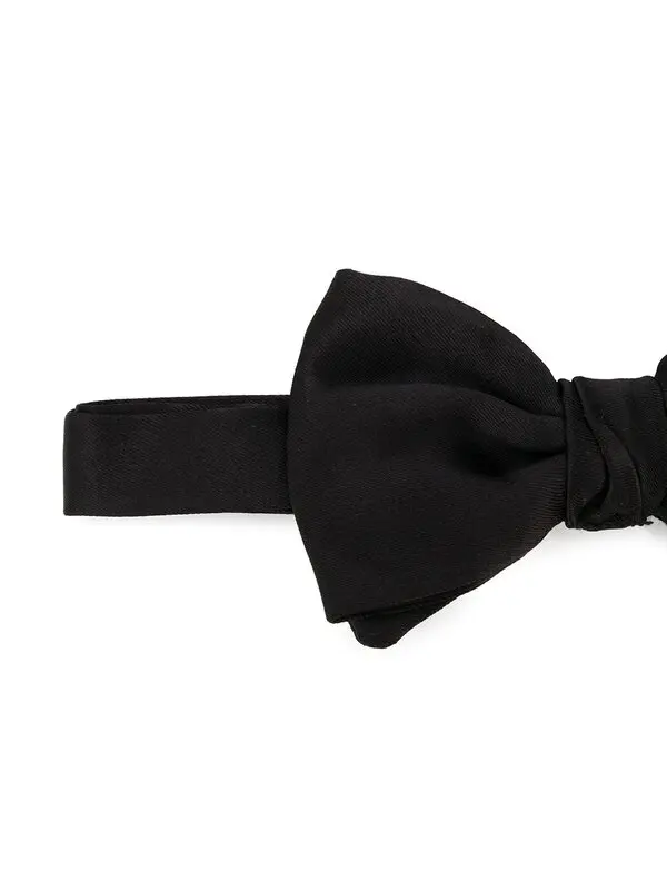 Giorgio Armani Silk Bow Tie - Black