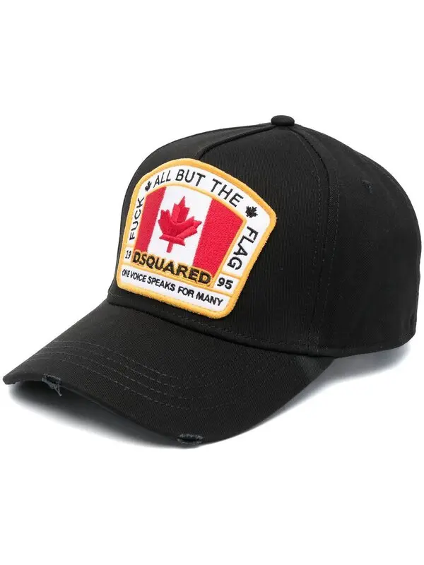 Dsquared2 Canadian Flag Baseball Cap - Black