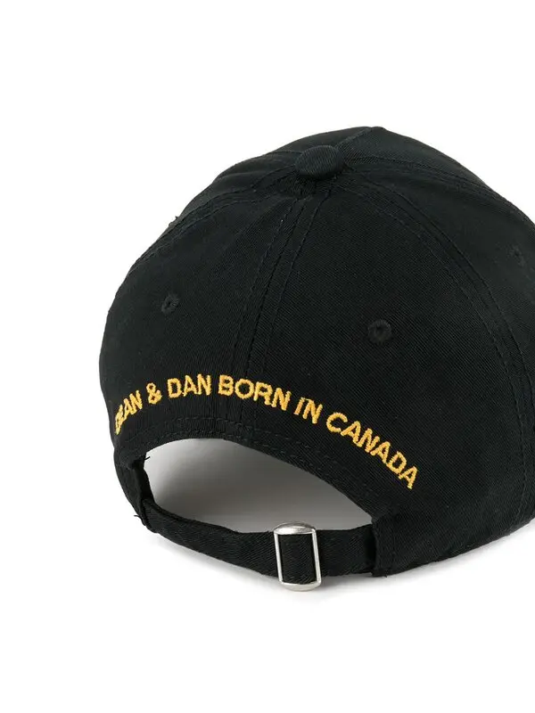 Dsquared2 Canadian Flag Baseball Cap - Black
