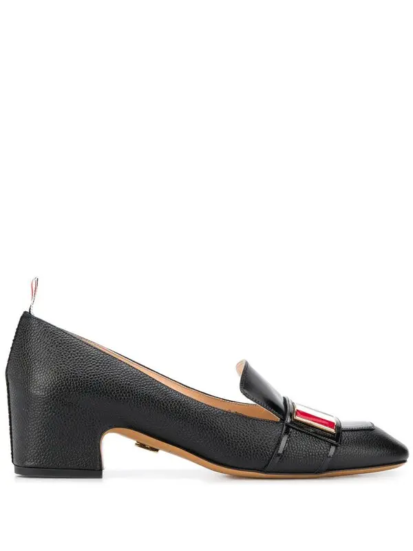 Thom Browne Tricolour Enamel Strap Loafers