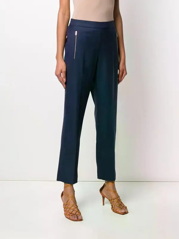 Stella McCartney Zipped Pockets Cropped Trousers