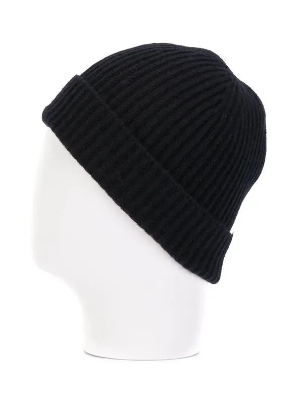 N.peal Ribbed-knit Cashmere Beanie - Blue