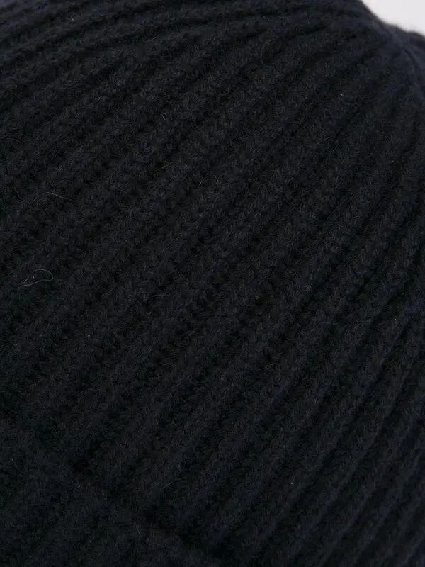 N.peal Ribbed-knit Cashmere Beanie - Blue