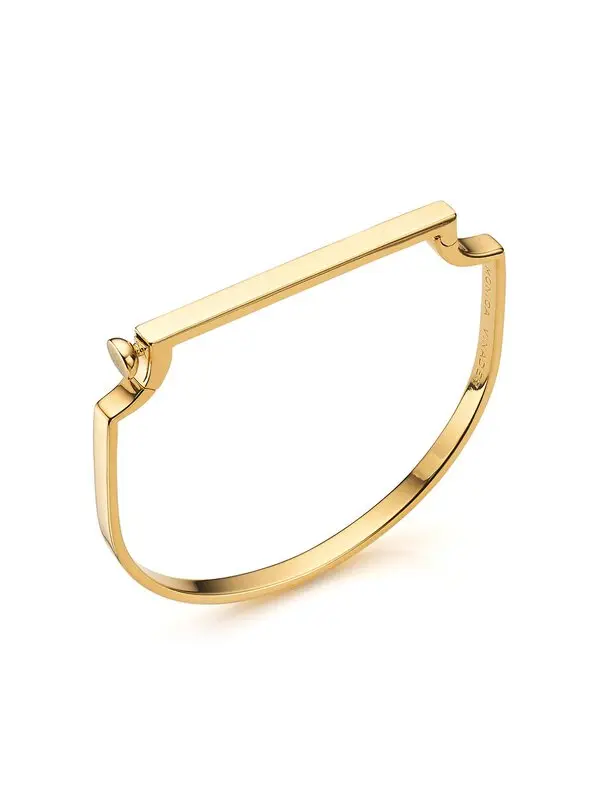 Monica Vinader Signature Thin Bangle - Gold