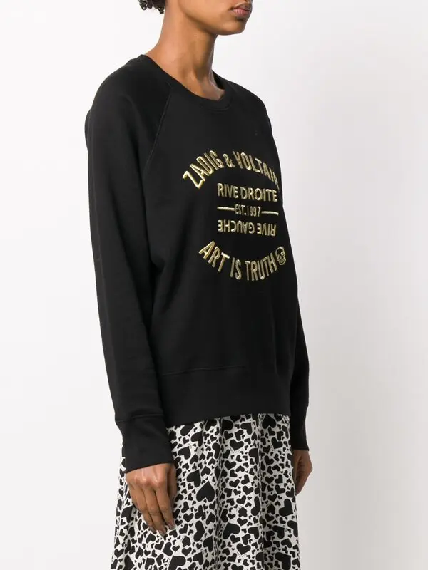 Zadig&Voltaire Art Is Truth Embroidered Sweatshirt - Black